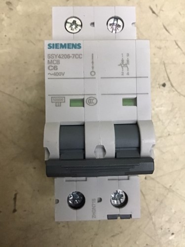SIEMENS 5SY4206-7 6A 2P 240/415VAC ราคา 1150 บาท