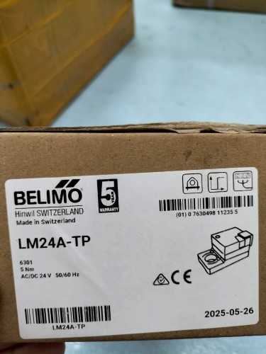 BELIMO DAMPER ACTUATOR MODEL: LM24A-TP 24VAC/DC 50/60HZ ราคา 4,350.00 บาท