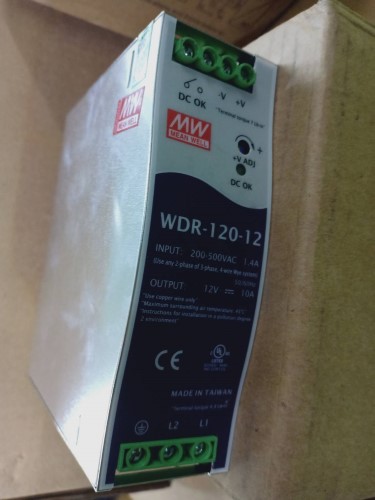 MEAN WELL WDR-120-12 200-500VAC ราคา 1,200 บาท