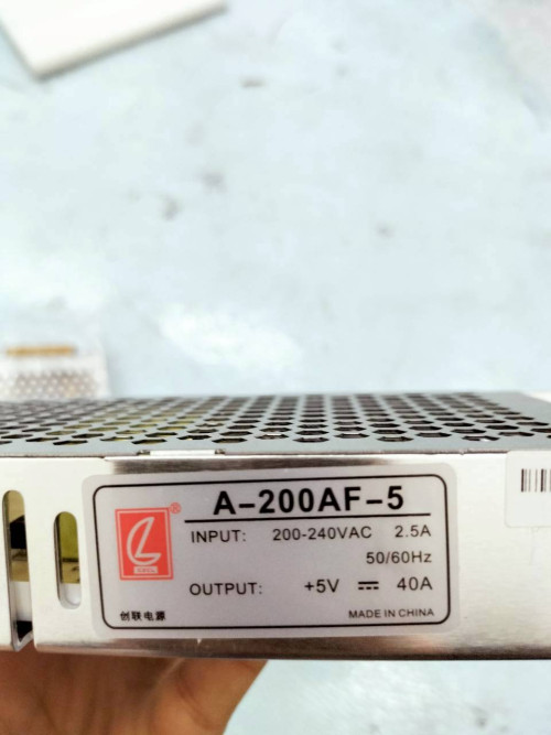MEAN WELL POWER SUPPLY MODEL:A-200AF-5 +5V 40A ราคา 331.00 บาท