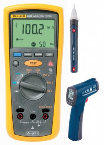 Fluke 1507 Insulation Resistance Tester Kit - Includes FREE Products ...