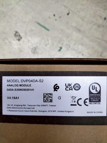 DELTA MODEL: DVP04DA-S2 24VDC 5W ราคา 5,301.00 บาท