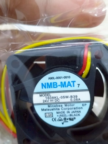 NMB-MAT FAN MODEL: 1608KL-05W-B39 24VDC 0.08A ราคา 530.00 บาท