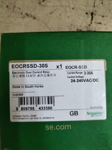 SCHNEIDER EOCR-SSD 3-30A 220VAC/DC ราคา 3,100 บาท