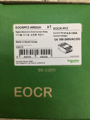 SCHNEIDER EOCR-PFZWRDUH 0.5-100A ราคา 18,050 บาท