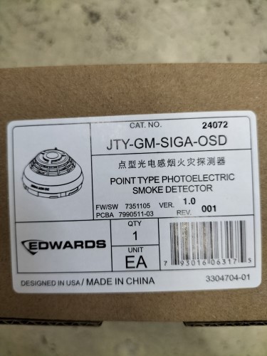 SMOKE DETECTOR JTY-GM-SIGA-OSD ราคา 2,300 บาท