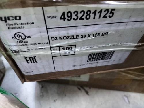 SPRAY NOZZLE TYPE D3 PROTECTOSPRAY NOZZLE TYCO ราคา 1,260 บาท