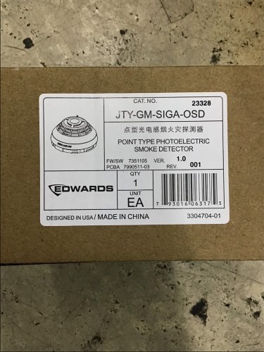 EDWARDS SMOKE DETECTOR JTY-GM-SIGA-OSD ราคา 2,300 บาท