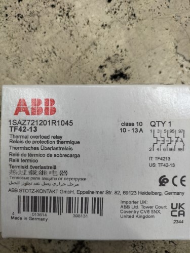 ABB TF42-13 10-13A ราคา 564.30 บาท