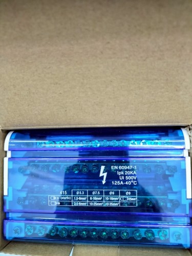 LINKWELL TERMINAL BLOCK BAR MODEL: UK-415 BLUE ราคา 1,350.00 บาท