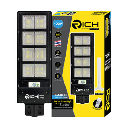 RICH LED SOLAR STREETLIGHT MODEL SUNLLIGHT โคมไฟถนนโซล่าเชลล์ LED รุ่น ...