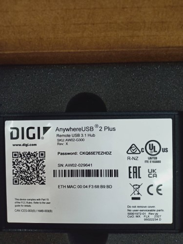 DIGI ANYWHERE USB 2PLUS-2PORT USB OVER IP USB OVER IP REMOTE USB 3.1HUB ...