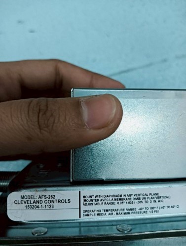 CLEVELAND CONTROLS AIR DIFFERENT PRESSURE SWITCH MODEL: AFS-262 ราคา ...
