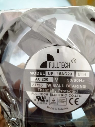 FULLTECH FAN MODEL: UF-15AC23BTH AC230V 27/26W ราคา 1,300.00 บาท