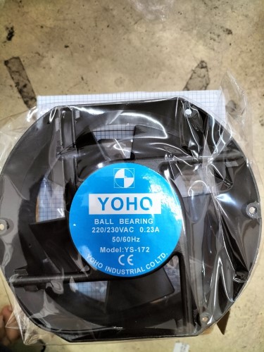 YOHO BALL BEARING FAN MODEL: YS-172 220/230VAC 0.23A ราคา 2,800 บาท