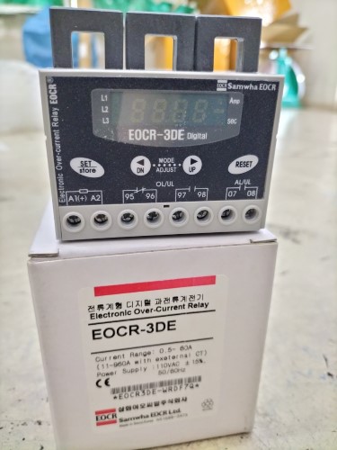 SCHNEIDE SAMWHA MODEL: EOCR-3DE 0.5-60AMPS ราคา 6,624 บาท