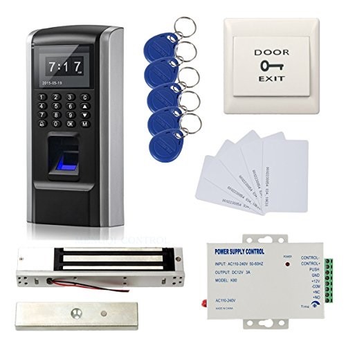 FULL KITS BIOMETRIC FINGERPRINT RFID PASSWORD ACCESS CONTROL FORCE ...