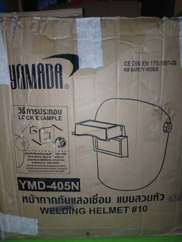 YAMADA หน้ากากกันแสงเชื่อม แบบสวมหัว ครบชุด YMD-405N ราคา 80 บาท