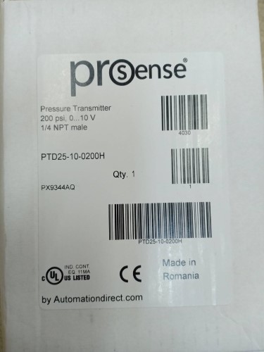 PROSENSE PRESSURE TRANSMITTER PTD25-10-0200H 200PSI ราคา 9,180.80 บาท