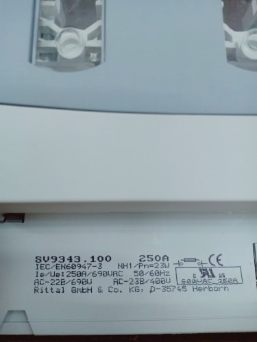 RITTAL NH FUSE-SWITCH DISCONNECTOR ISOLATE MODEL: SV9343.100 250A ราคา ...