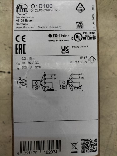 IFM ELECTRIC O1D100 ราคา 12,500 บาท