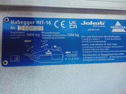 RATED FORCE GOODS TRANSPORT 1,600KG MODEL: HIT-16 HABEGGER ราคา 74,330. ...