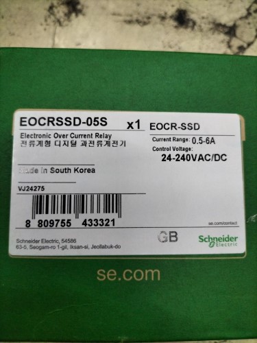 SCHNEIDER EOCR-SSD-05S 0.5-6A 220VAC ราคา 3,800 บาท