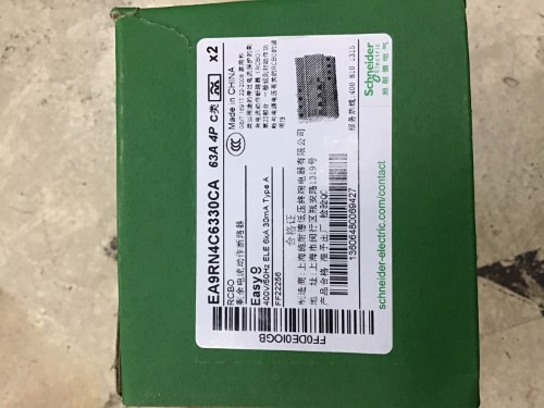 SCHNEIDER EA9RN4C6330CA EA9RRCBO 4P C63A/30MA AC ราคา 2,760 บาท