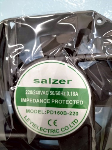 SALZER FAN MODEL: PD150B-220 220/240VAC 0.18A ราคา 850.00 บาท