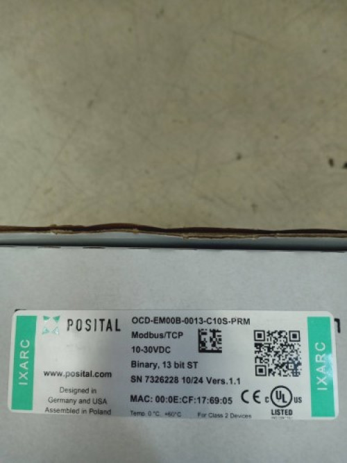 POSITAL ENCODER ROTARY MODEL: OCD-EM00B-0013-C10S-PRM MODBUS/TCP 10-230VDC ราคา 60,328.80 บาท