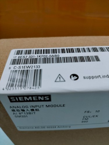 SIEMENS ANALOG INPUT MODULE AI 8*13BIT SM331 MODEL: 6ES7331-1KF02-0AB0 ...