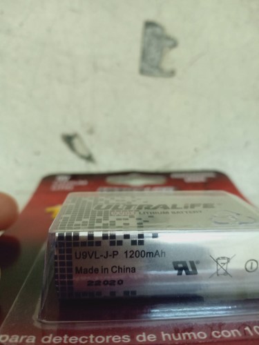 ULTRALIFE LITHIUM BATTERY U9VL-J-P BP 9VOLT 1200MAH ราคา 1,050 บาท