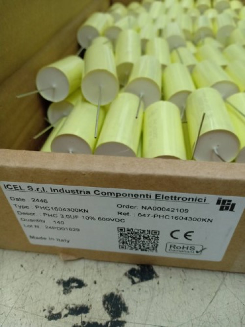 ICEL BY NICHICON FILM CAPACITOR 3UF 600VDC 3UF 330V 600V MODEL ...