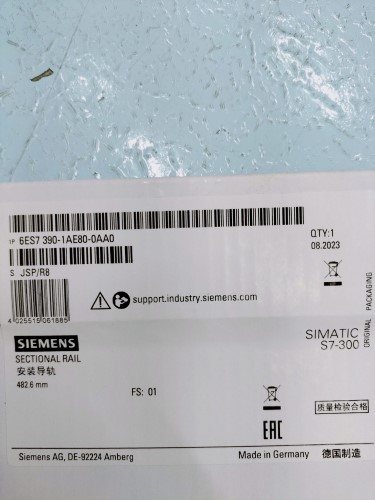 SIEMENS SECTIONAL RAIL MODEL: 6ES7390-1AE80-0AA0 ราคา 1,100.00 บาท