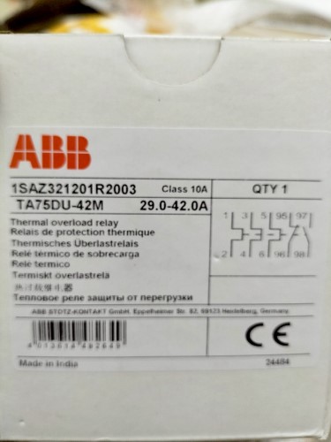 ABB MODEL: TA75-DU42 29.0-42.0A ราคา 5,956.50 บาท