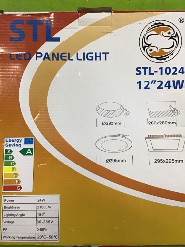 STL LED PANEL LIGHT STL-1024 12" 24W ราคา 200 บาท
