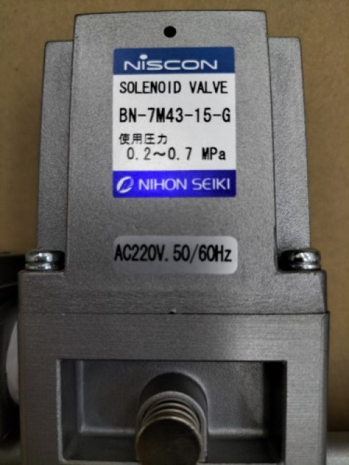 NIHON SEIKI SOLENOID VALVE BN-7M43-15-G-220VAC 4.F ราคา 7,245 บาท