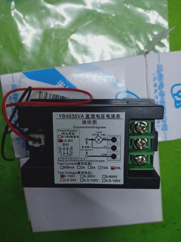 VOLTMETER YB4835VA 0-100V 3.5-30VDC ราคา 500 บาท