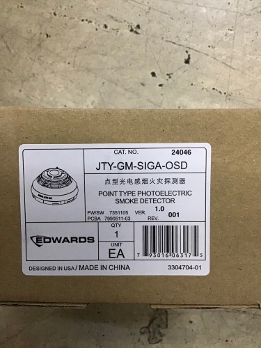 SMOKE DETECTOR JTY-GM-SIGA-OSD ราคา 2,300 บาท