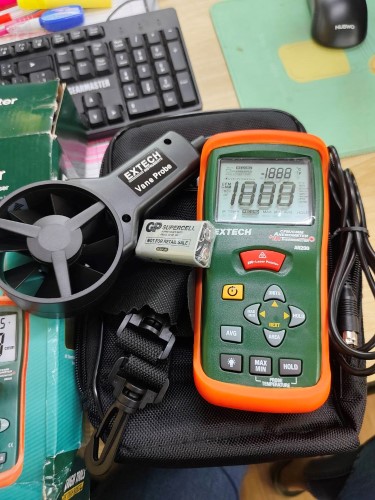 EXTECH THERMO-ANEMOMETER + IR THERMOMETER MODEL: AN200 CFM / CMM ราคา ...
