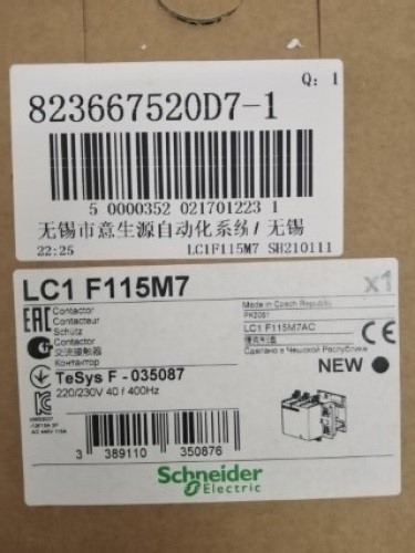SCHNEIDER LC1-F115M7 220VAC ราคา 9,516 บาท