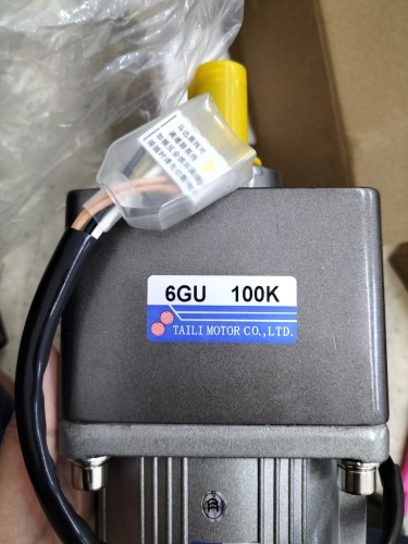 TAILI MOTOR GEAR MOTOR MODEL: 6GU-100K 220V 220W ราคา 16,073 บาท