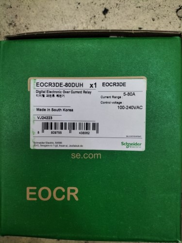 SCHNEIDER EOCR 3DE-80DUH ราคา 8,100 บาท