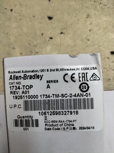 ALLEN-BRADLEY MODEL: 1734-TOP ราคา 720 บาท