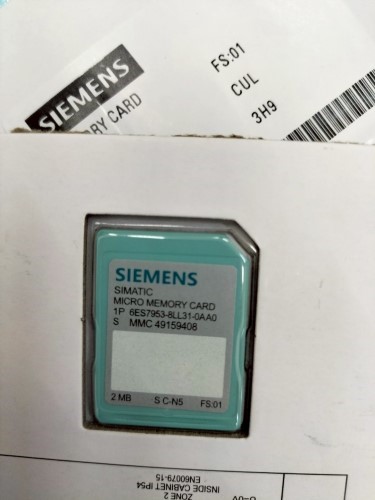 SIEMENS SIMATIC S7-300 MEMORY CARD MODEL: 6ES7953-8LL31-0AA0 ราคา 11,800.00 บาท