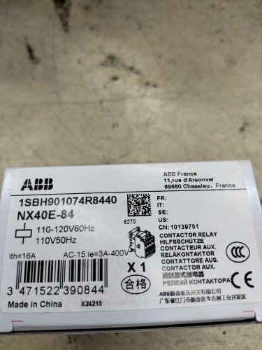 ABB MODEL: NX40E-84 110V ราคา 633.60 บาท