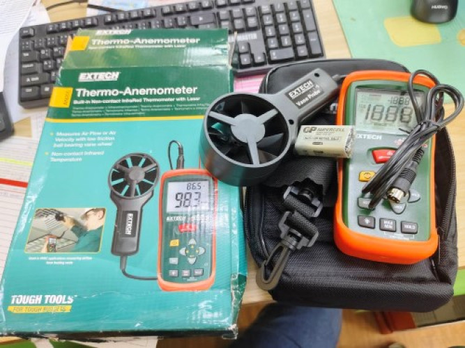 EXTECH THERMO-ANEMOMETER + IR THERMOMETER MODEL: AN200 CFM / CMM ราคา ...