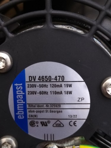 EBMPAPST DV4650-470 230V ราคา 2,450 บาท