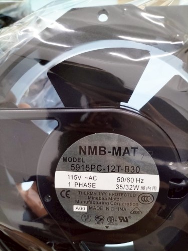 NMB-MAT FAN MODEL: 5915PC-12T-B30 115VAC 35/32W ราคา 1,550.00 บาท