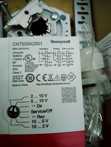 HONEYWELL DAMPER ACTUATOR อุปกรณ์ล็อควาล์ว MODEL: CN7505A2001 5NM(44 ib ...